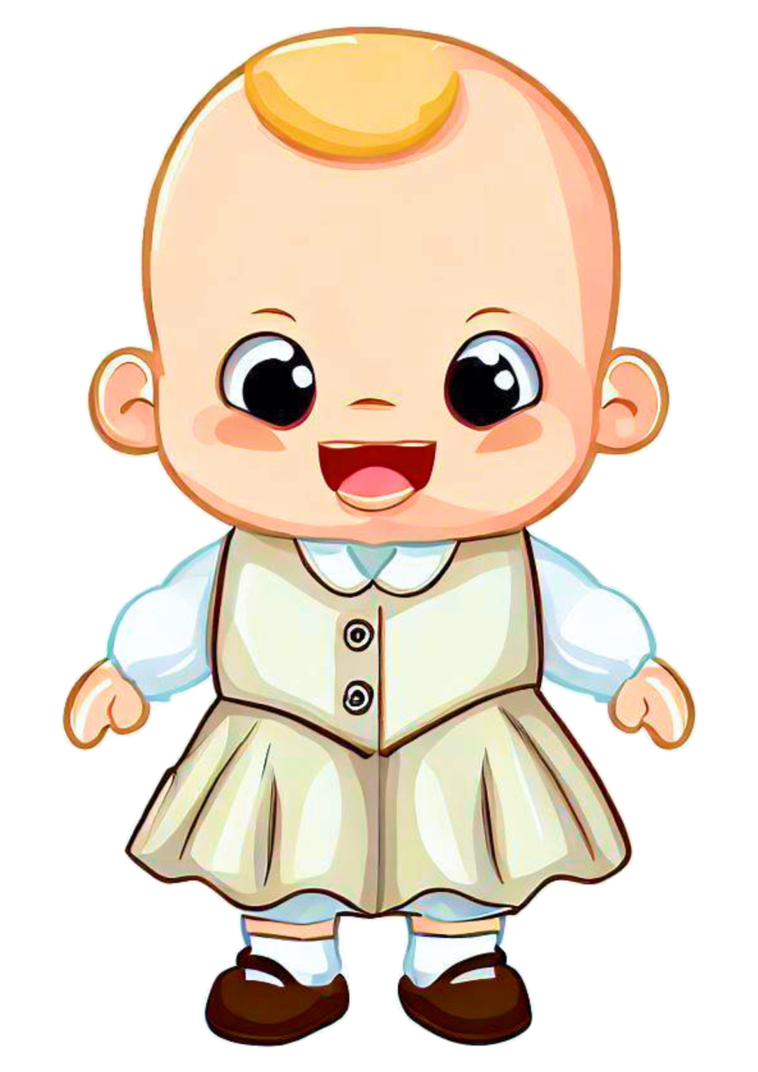 Bebê fofinho recém nascido menina de vestido batizado rindo desenho ... Bebê fofinho recém nascido menina de vestido batizado rindo desenho ...