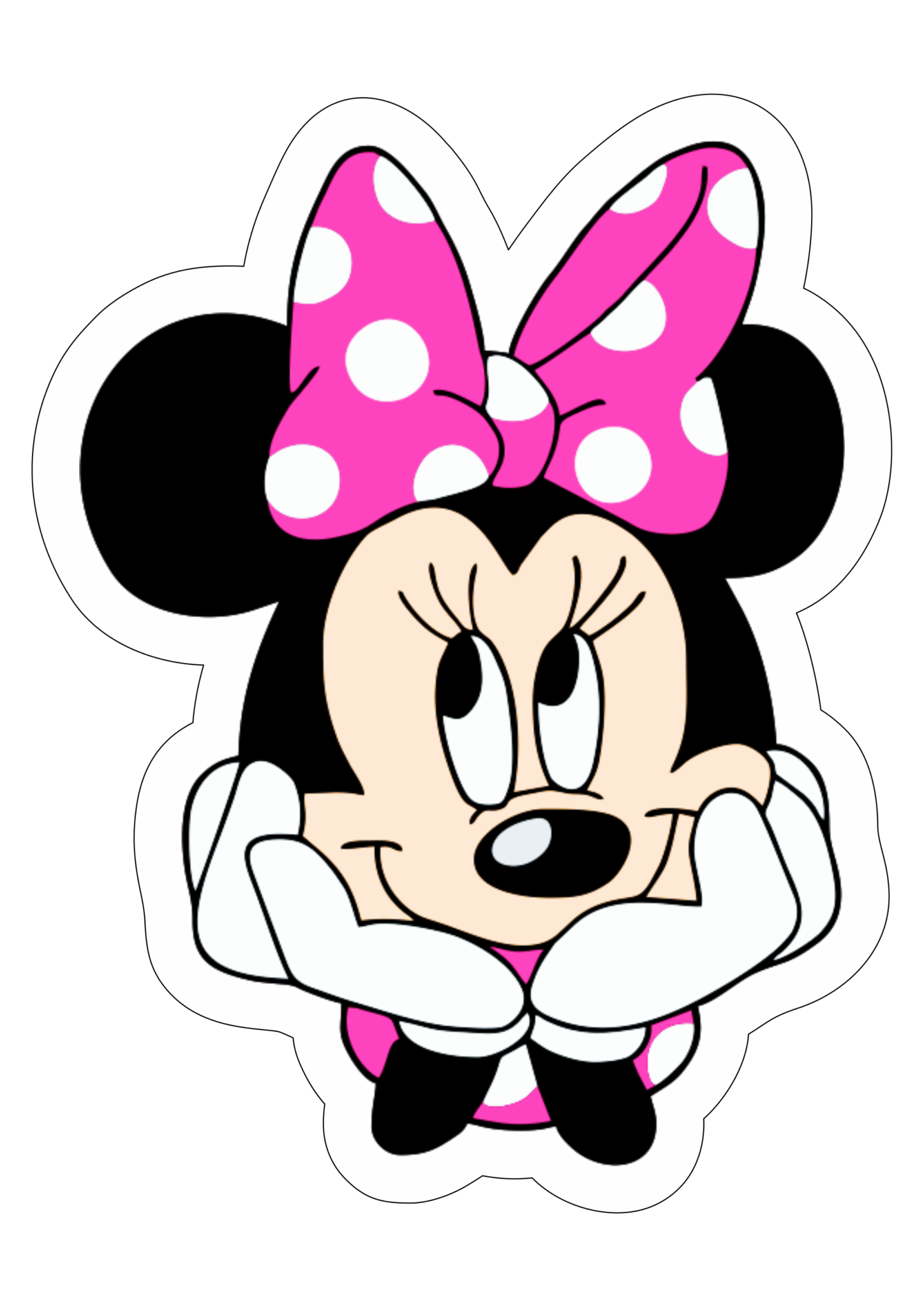 Disney Plus Minnie Mouse rosa cabeça personagem fictício desenho ...