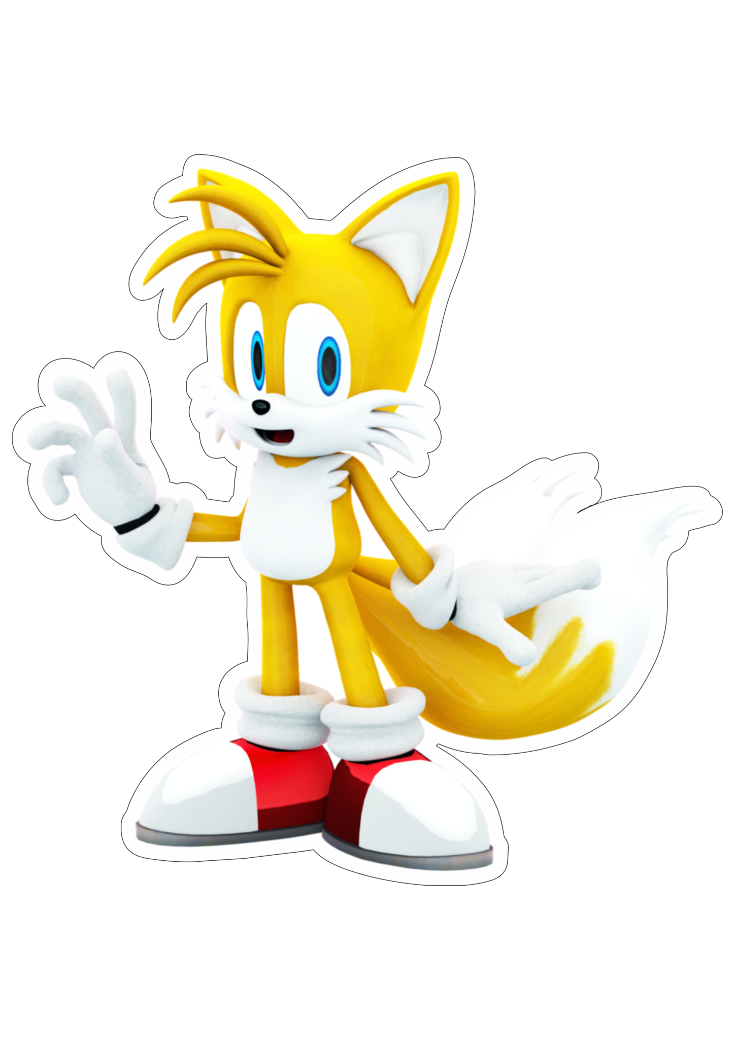 Sonic the Hedgehog tails game ilustração fundo transparente png
