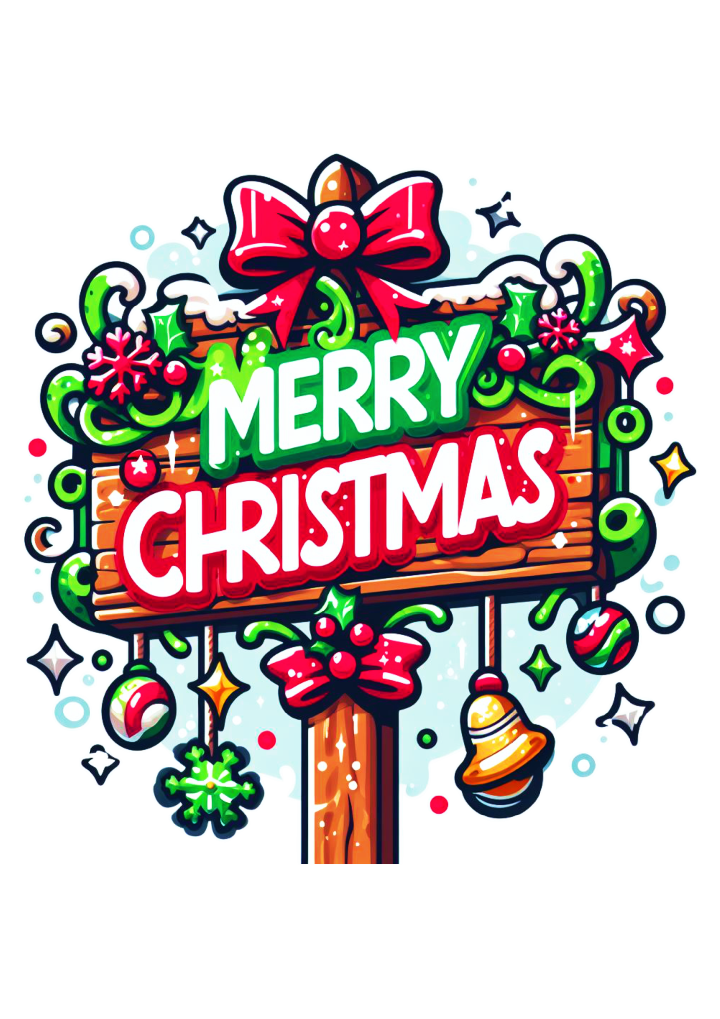 Plaquinha De Natal Merry Christmas Png