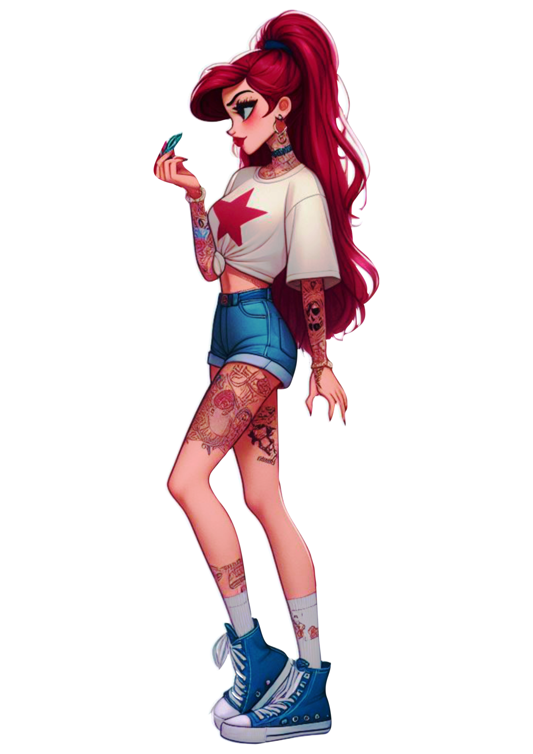 Ariel a pequena sereia fundo transparente png