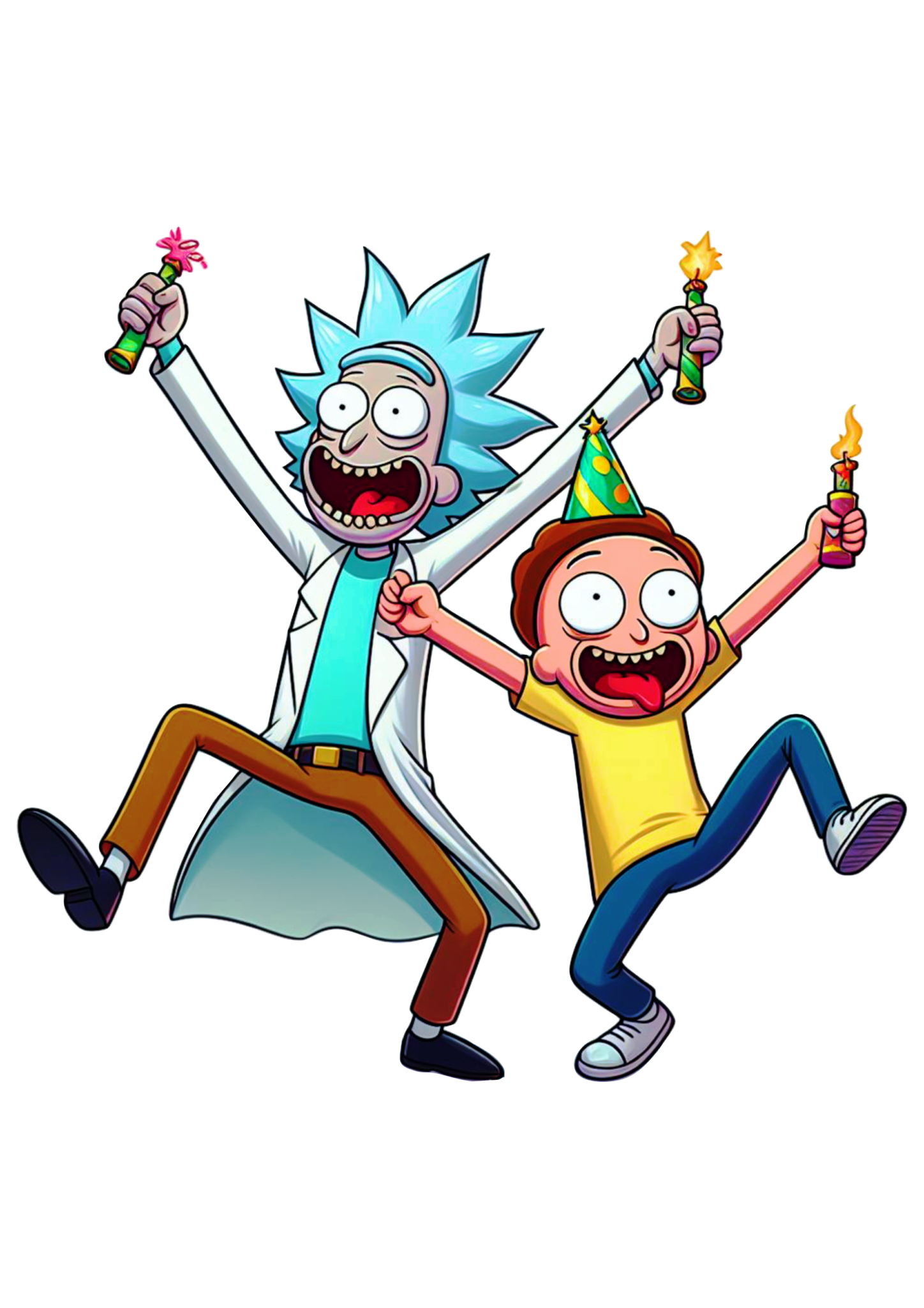 Rick and Morty png desenho colorido engraçado