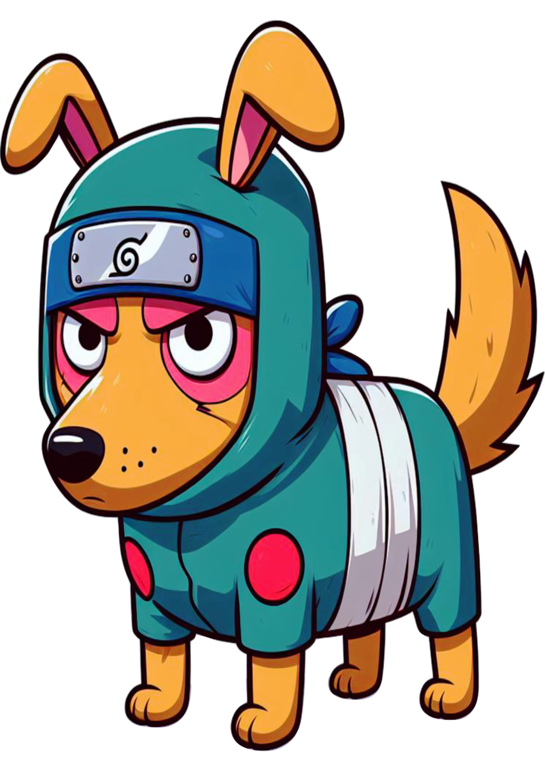 Desenho fofinho cachorro fantasiado de ninja naruto pack de imagens ... Desenho fofinho cachorro fantasiado de ninja naruto pack de imagens ...