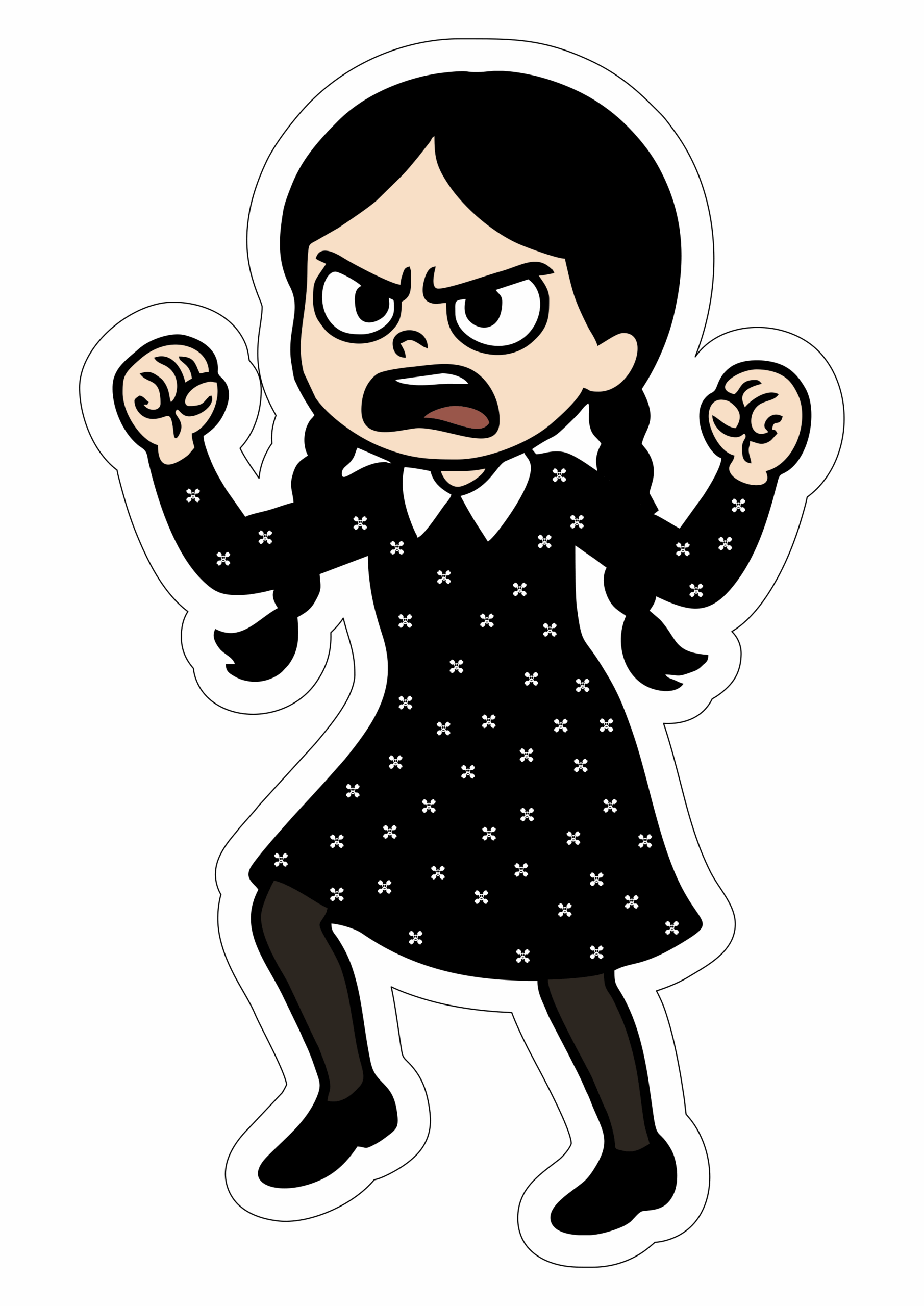 Wednesday cartoon netflix series Addams Family character transparent ...